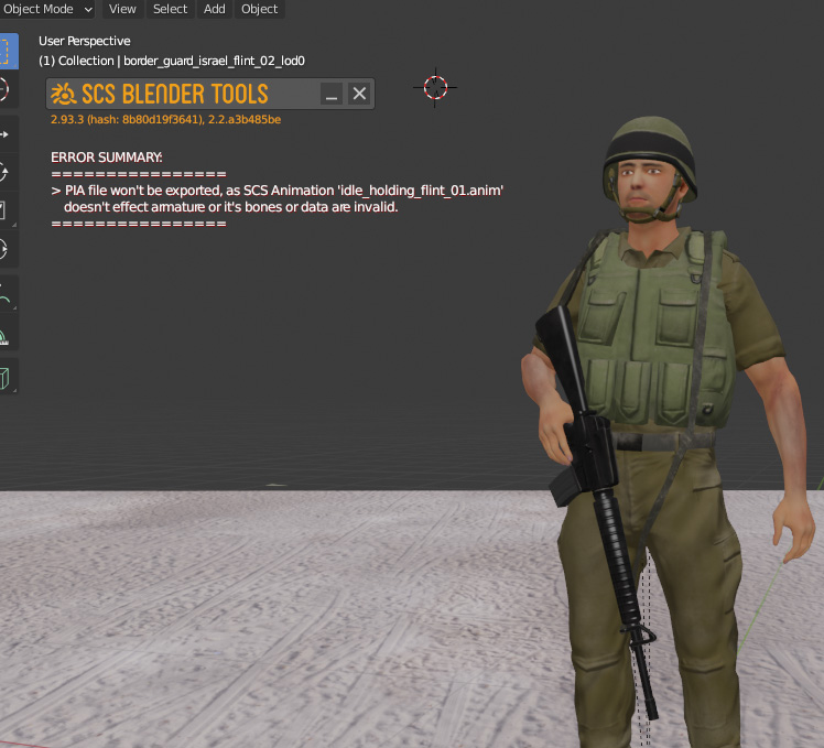 Error when try to export custom Animation (Action) - SCS Software